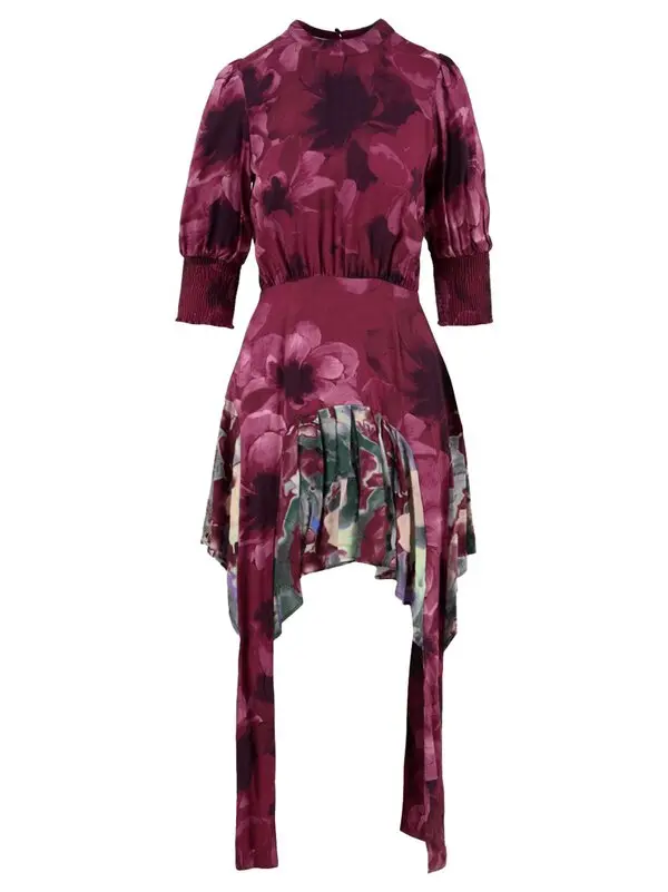 MAR DE MARGARITAS Floral Print Dress - Purple