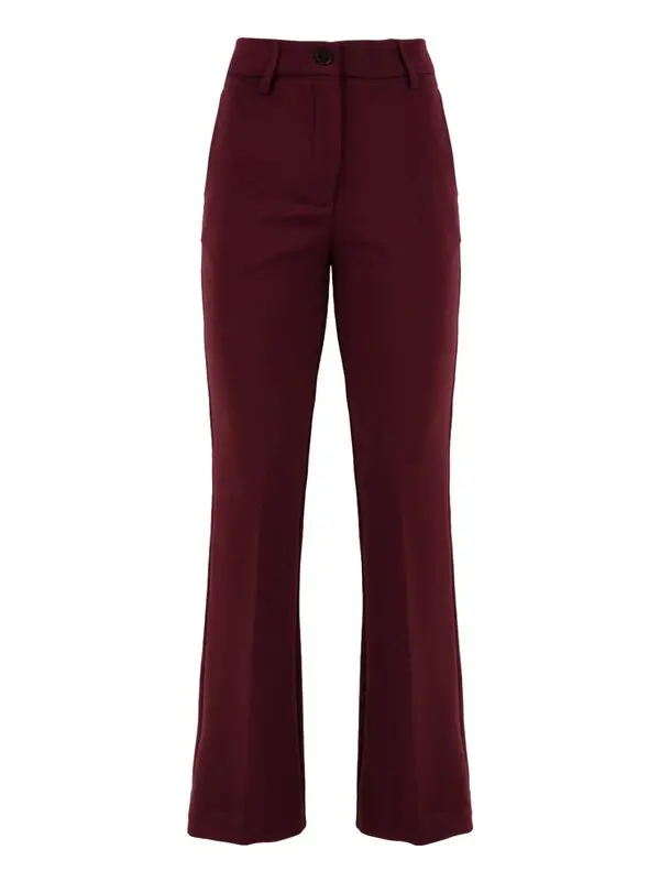 ATTIC AND BARN Wide Leg Trousers - Prune