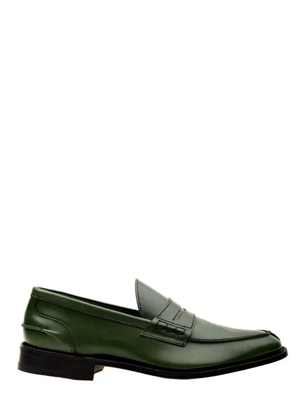 TRICKER'S Flat Shoes - Green Aniline
