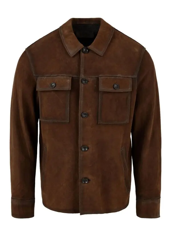 THE JACK LEATHERS Leather Coat - Whisky