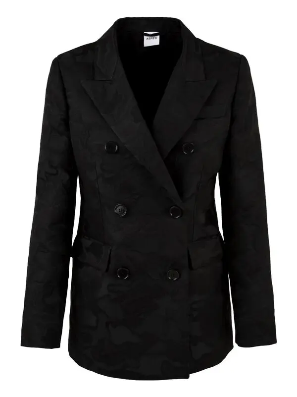 Aspesi Double Breasted Blazer - Black