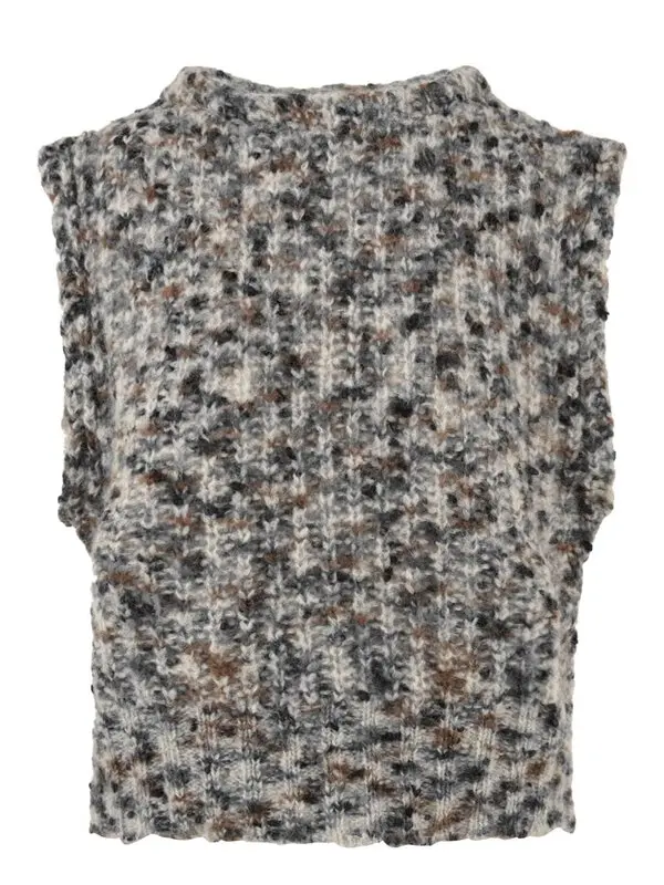 ATTIC AND BARN Sleeveless Knit Top - Grey