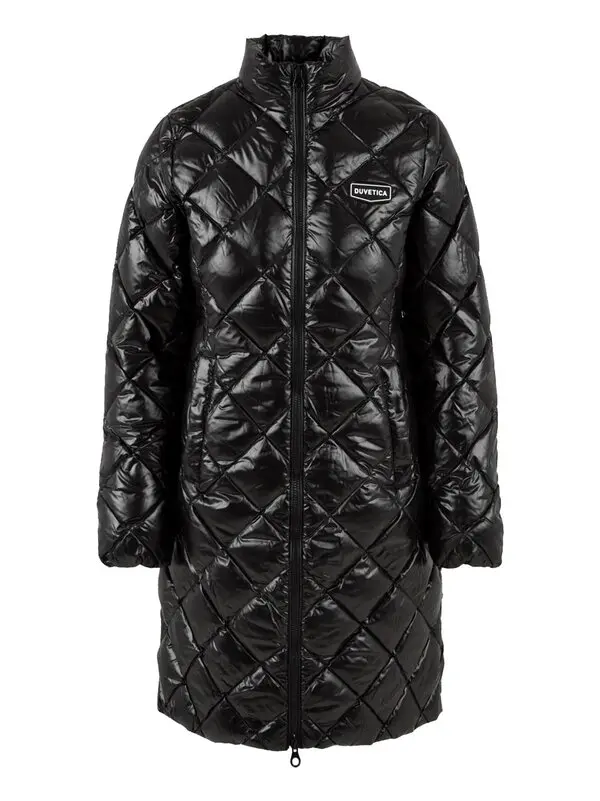 Duvetica Quilted Puffer Coat - Black