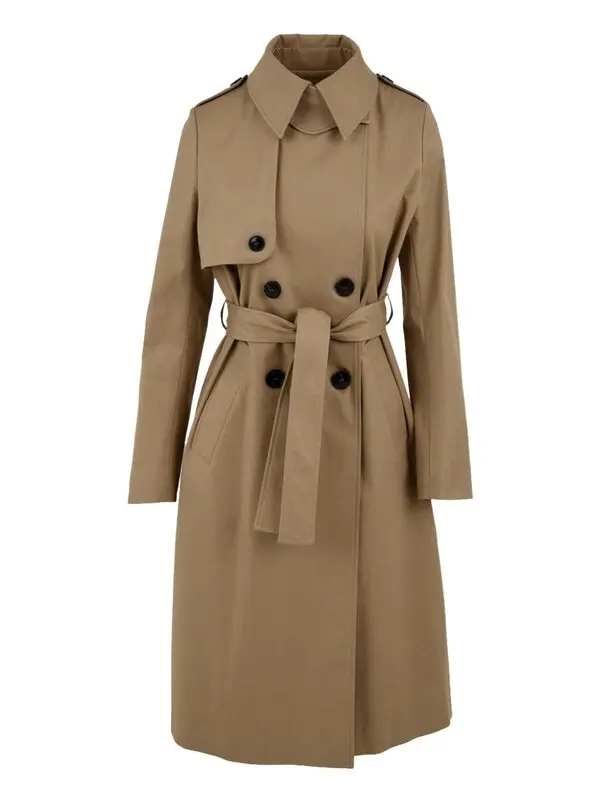 DOUUOD Trench Coat - Brown