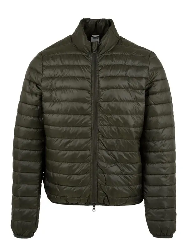Aspesi Quilted Zip-up Coat - 239 Verde
