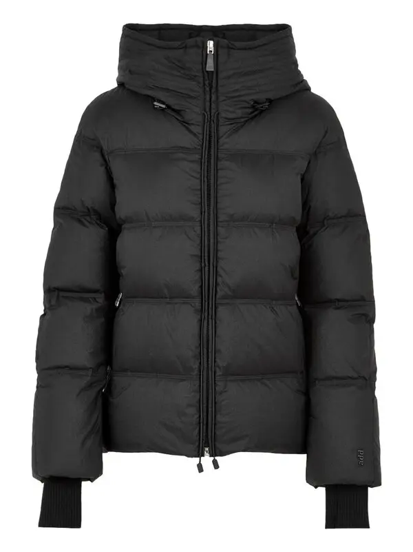 Add Quilted Padded Coat - 8506 Black