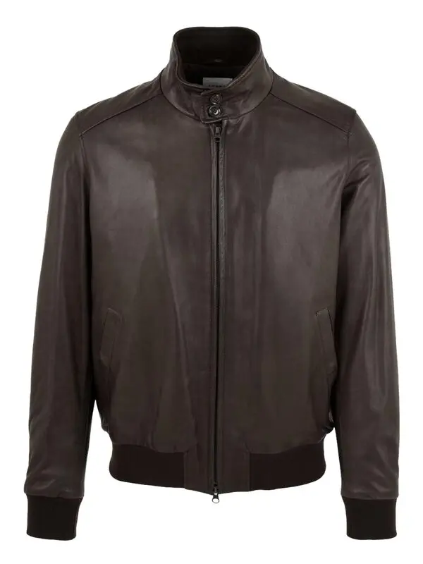 Aspesi Leather Jacket - 01331 Marrone
