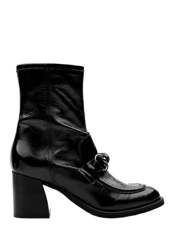 Zoe Ankle Boots - Naplak Nero