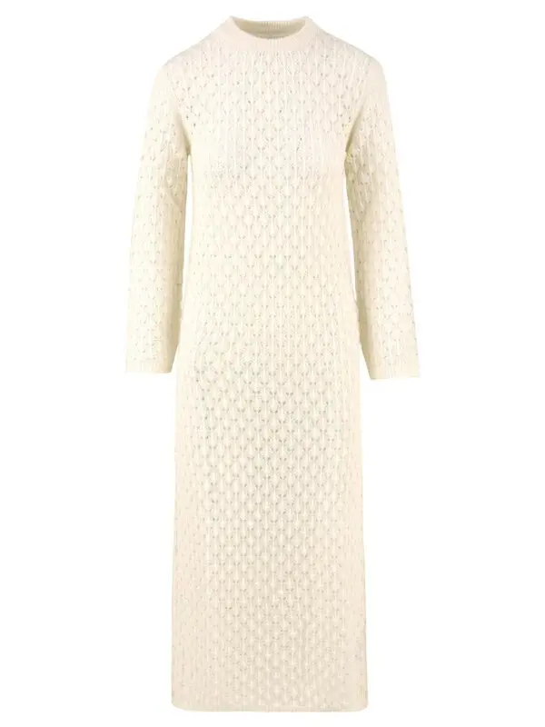 NOT SHY Knee Length Sweater Dress - Beige