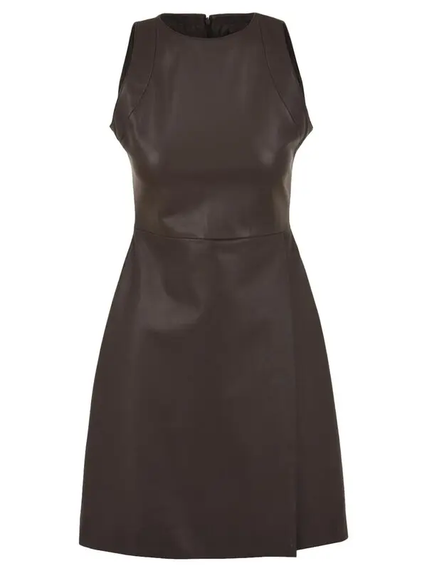L' AUTRE CHOSE Sleeveless Dress - Brown