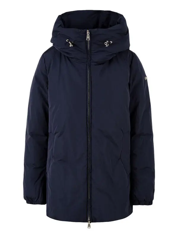 Add Down Padded Coat - Blue