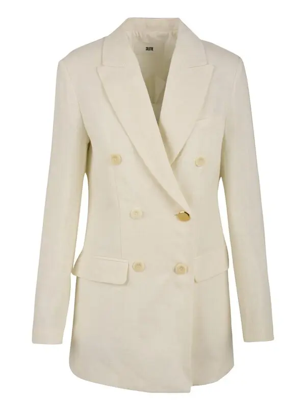 SOLOTRE Tailored Blazer - White