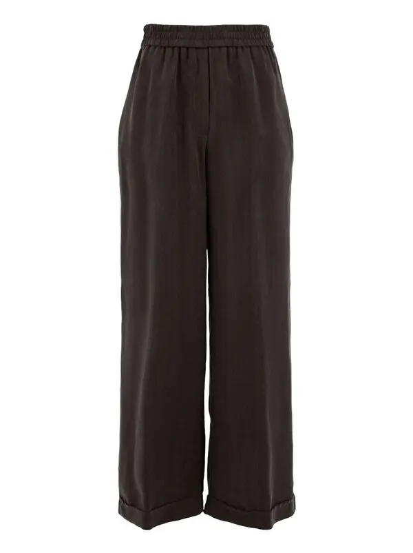 Beatrice B Wide Leg Trousers - Cocoa