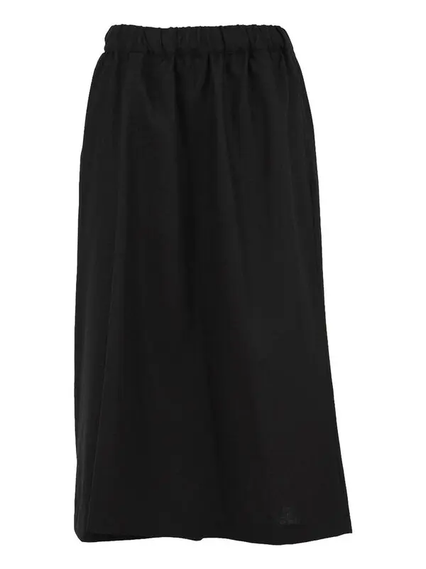 Aspesi Plain Midi Skirt - Black