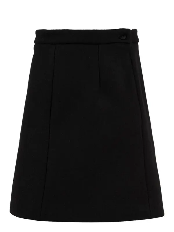 DOUUOD A-line Skirt - Black