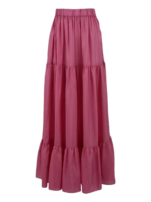 SOLOTRE Tiered Skirt - Caramella