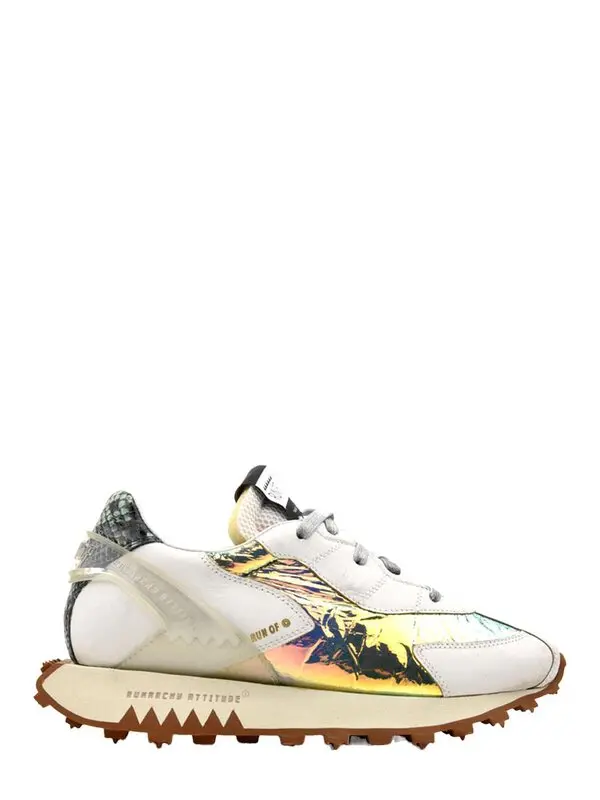 RUN OF Low Top Sneakers - Bianco/base Beige