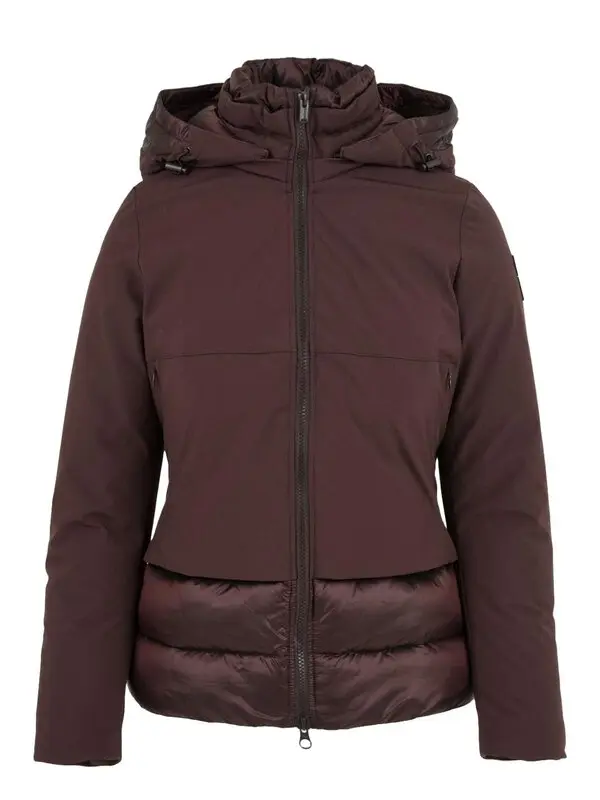 BOMBOOGIE Quilted Hooded Coat - 43 Mahogany
