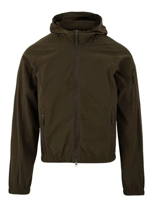 Aspesi Zip-up Hooded Jacket - 01237 Verde