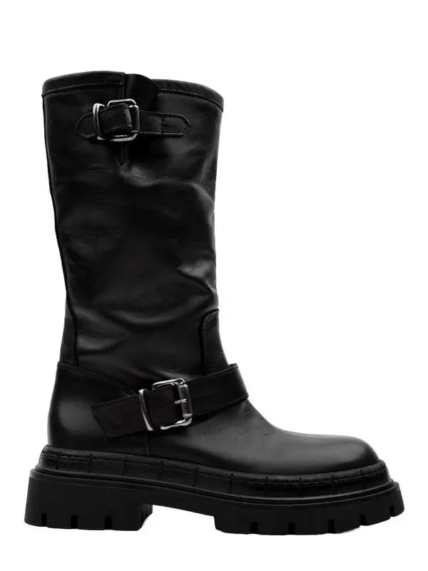 Zoe Mid-calf Boots - Vacchetta Nero