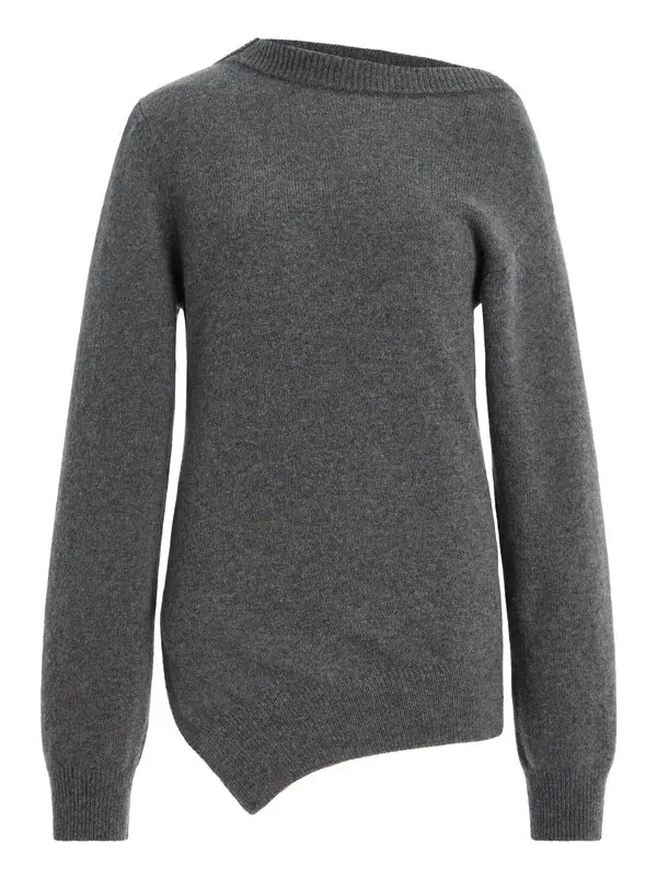 RÓHE Two-way Wool-cashmere Sweater - Grey