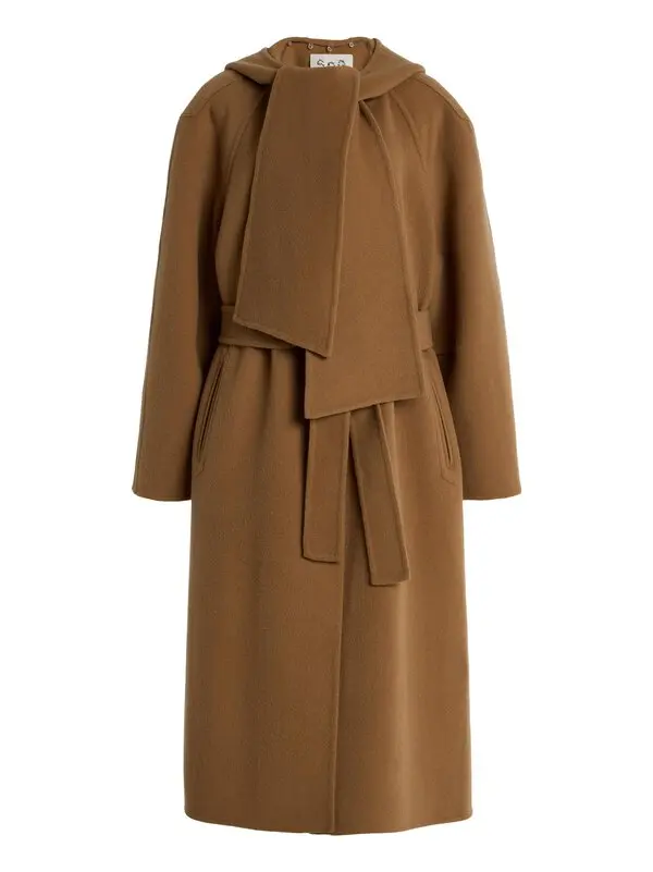 Sea Astra Double-faced Wool Coat - Khaki