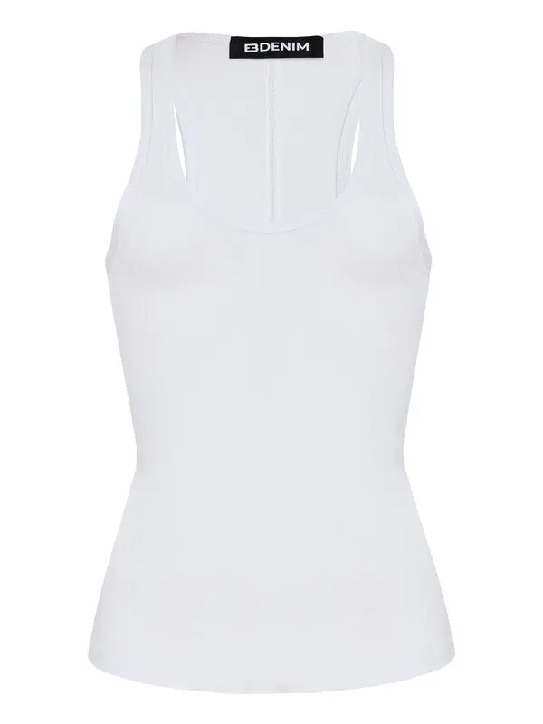 EB DENIM Lucy Modal Racerback Tank - White