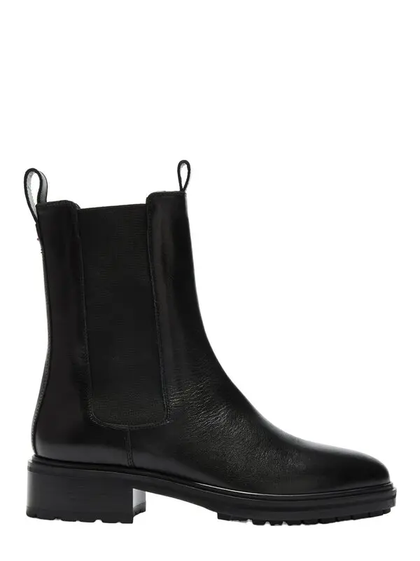 AeydĒ Jack Leather Chelsea Boots - Black