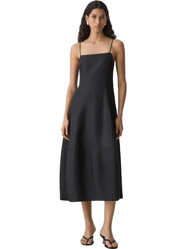 Theory Parachute Maxi Dress - Black