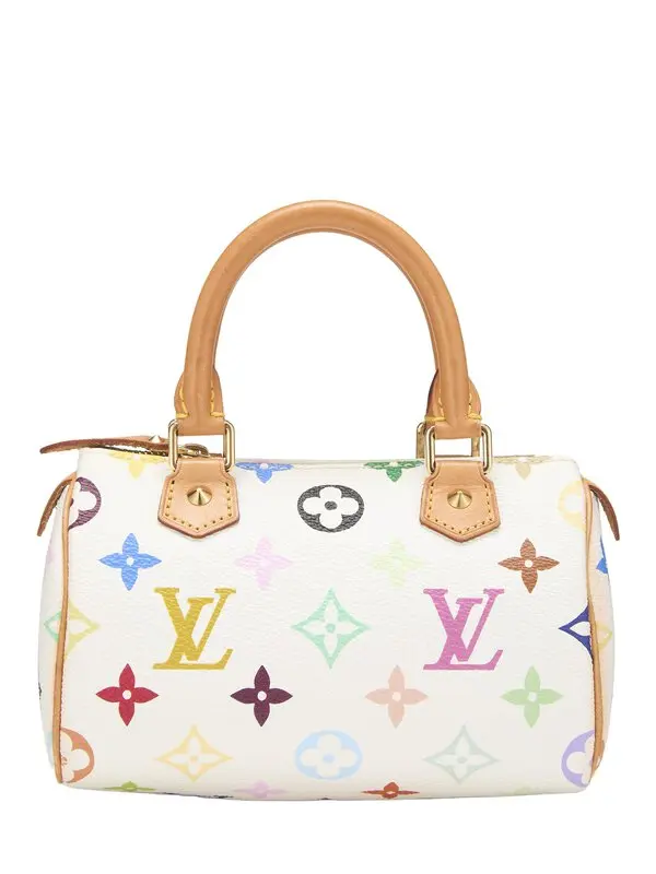 LOUIS VUITTON Takashi Murakami Monogram Multicolore Hl Speedy Mini - White