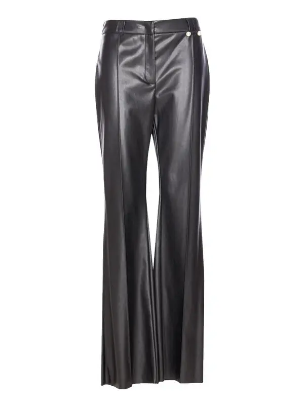 Liu Jo Faux Leather Trousers - Black