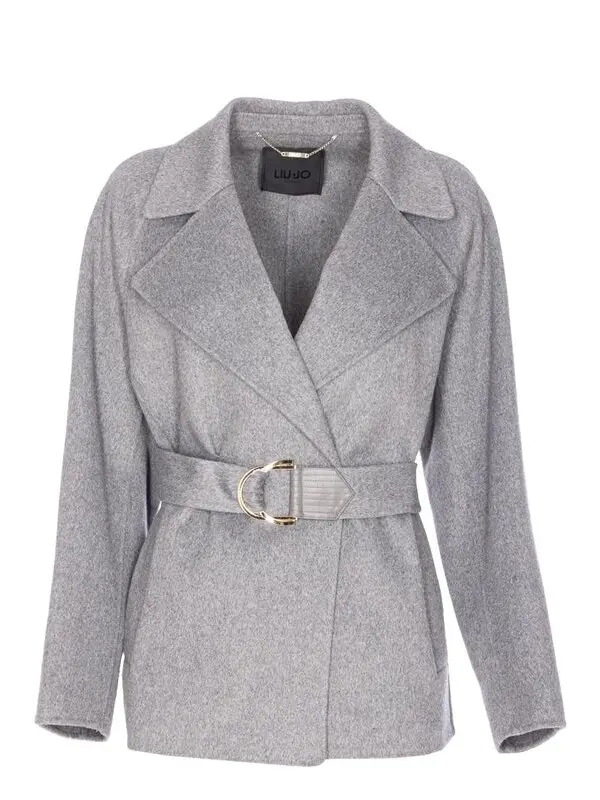 Liu Jo Belted Jacket - Grey