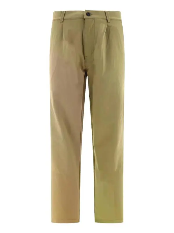 GR10K Pleated-front Trousers - Brown