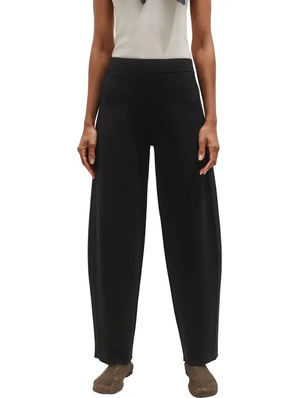 ME+EM Milano Knit Extreme Seam Trousers - Black