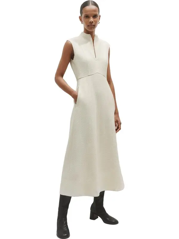ME+EM Sleeveless Midi Dress - Ivory