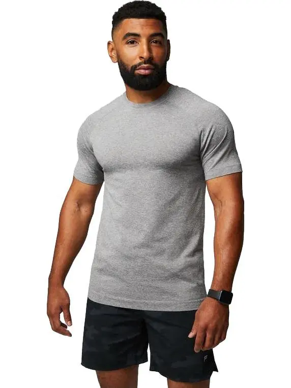 FABLETICS The Training Day Tee - Mid Grey Heather