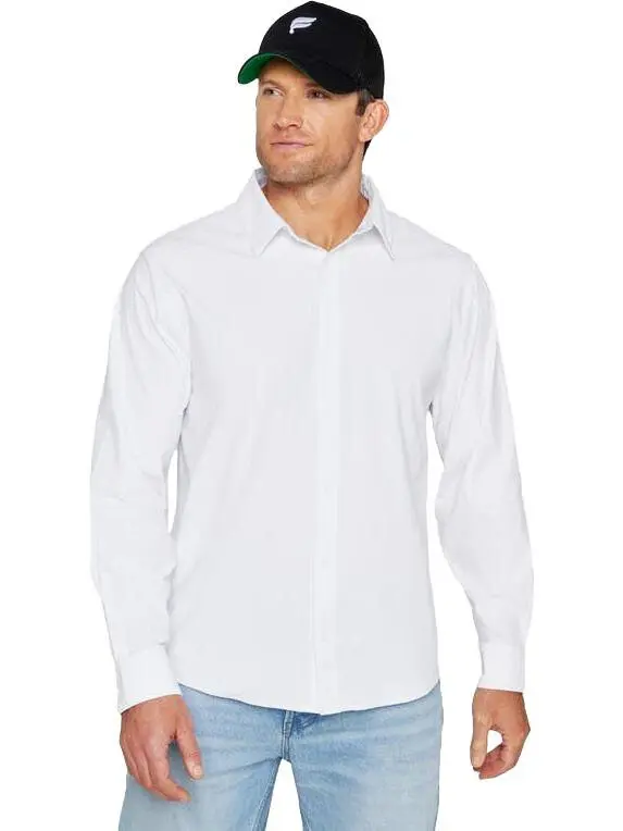 FABLETICS The Don Long Sleeve Button Up - Classic White