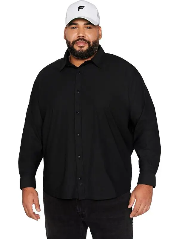 FABLETICS The Don Long Sleeve Button Up - Black