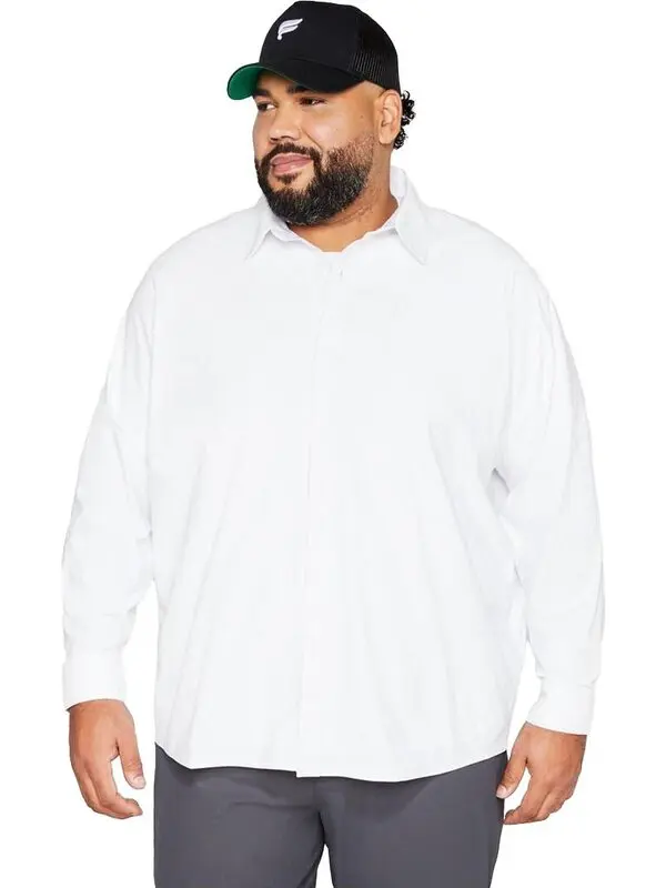 FABLETICS The Don Long Sleeve Button Up - Classic White