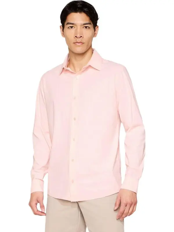 FABLETICS The Don Long Sleeve Button Up - Pink Salt