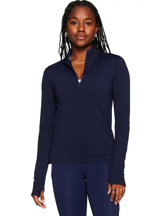 FABLETICS Feather Tech+ Half-zip Top - Deep Navy