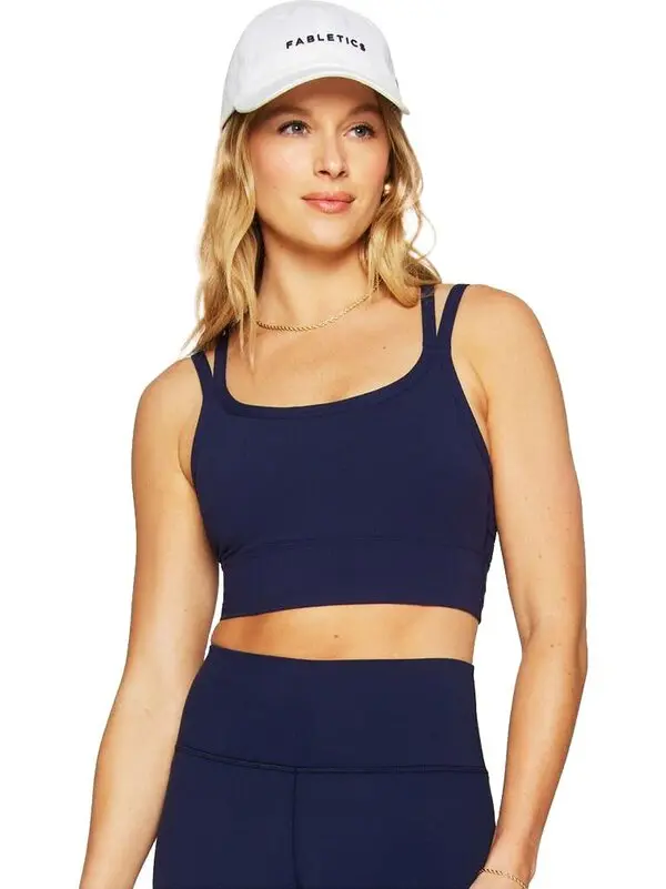 FABLETICS Principal Longline Impact Sports Bra - Deep Navy