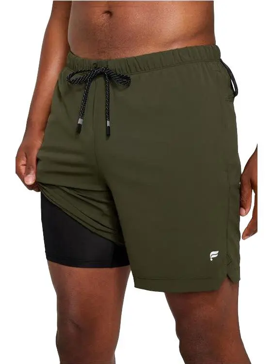 FABLETICS The 7" One Short - Dark Olive
