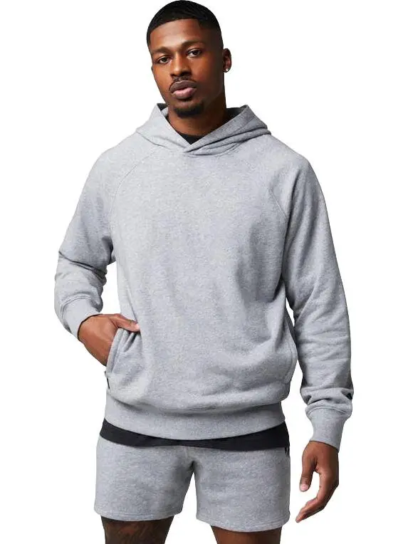 FABLETICS Terry Relaxed Fit Hoodie - Classic Grey Heather