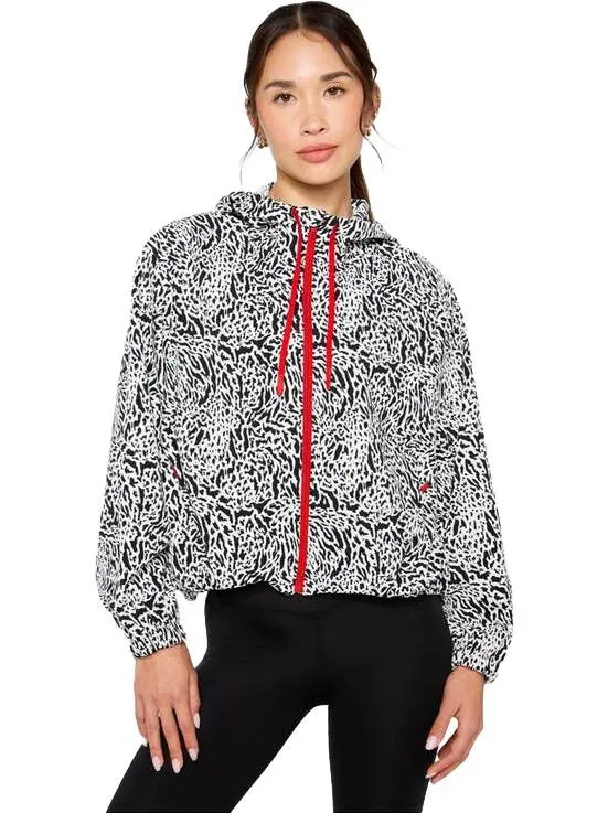 FABLETICS All Day Jacket - Mixed Leopard/heated Red