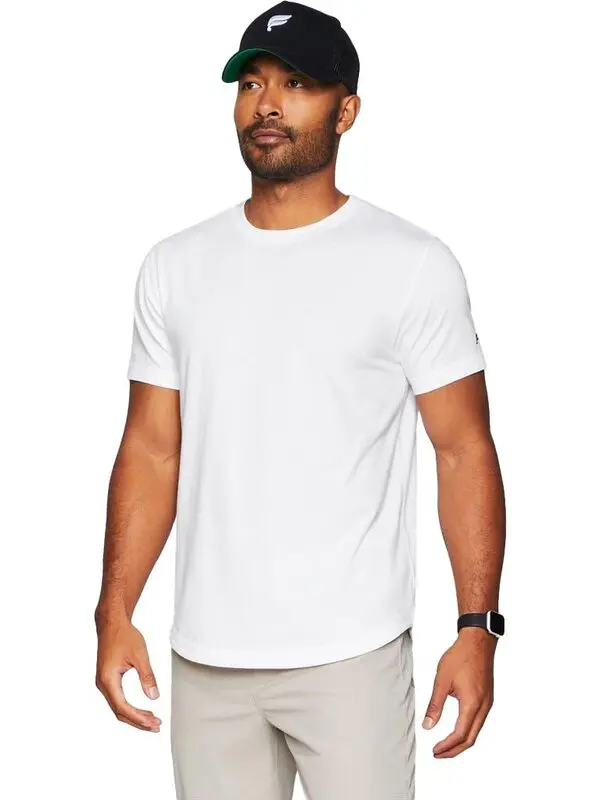 FABLETICS 24-7 Tee With Curved Hem - Classic White