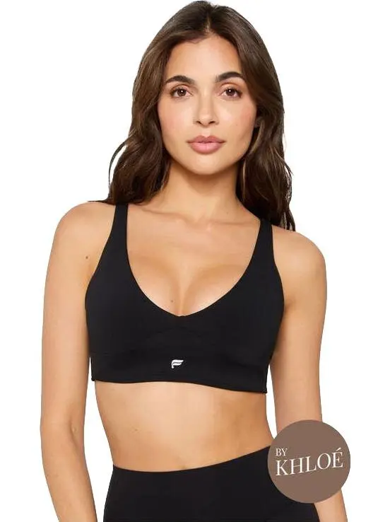 FABLETICS Pureluxe Longline Low Impact Bra - Black