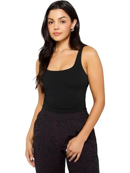 FABLETICS Pureluxe Built-in Bra Tank - Black