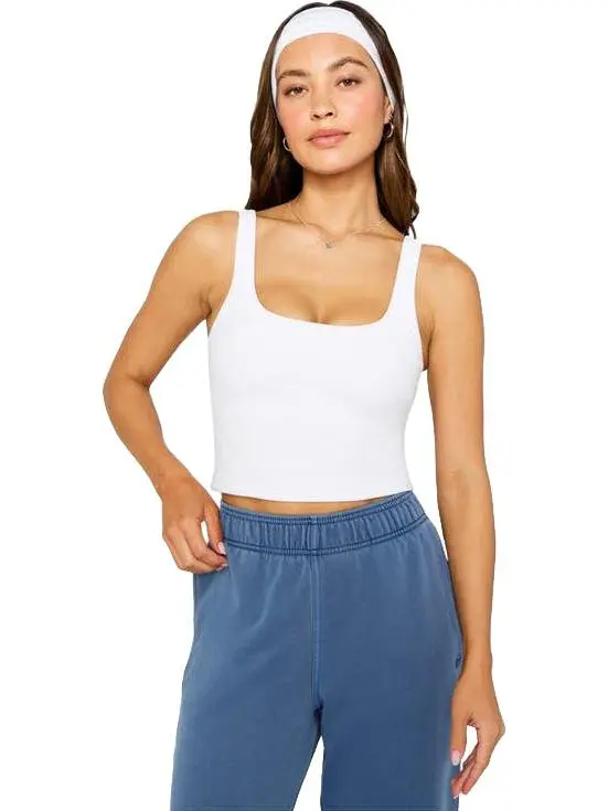 FABLETICS Pureluxe Built-in Bra Tank - Classic White