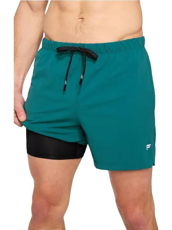 FABLETICS The 5" One Short - Green Abyss